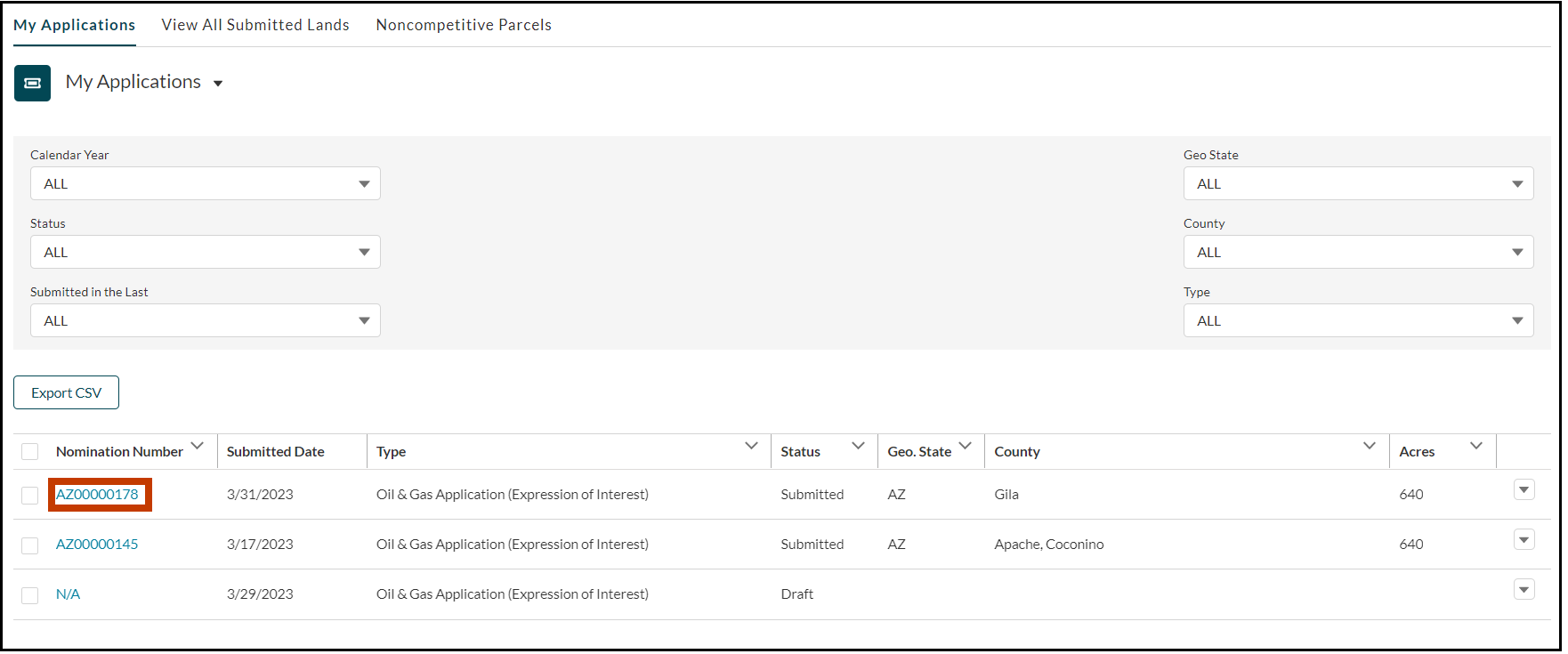 Track an Application (Case and Land Details) Quick Guide