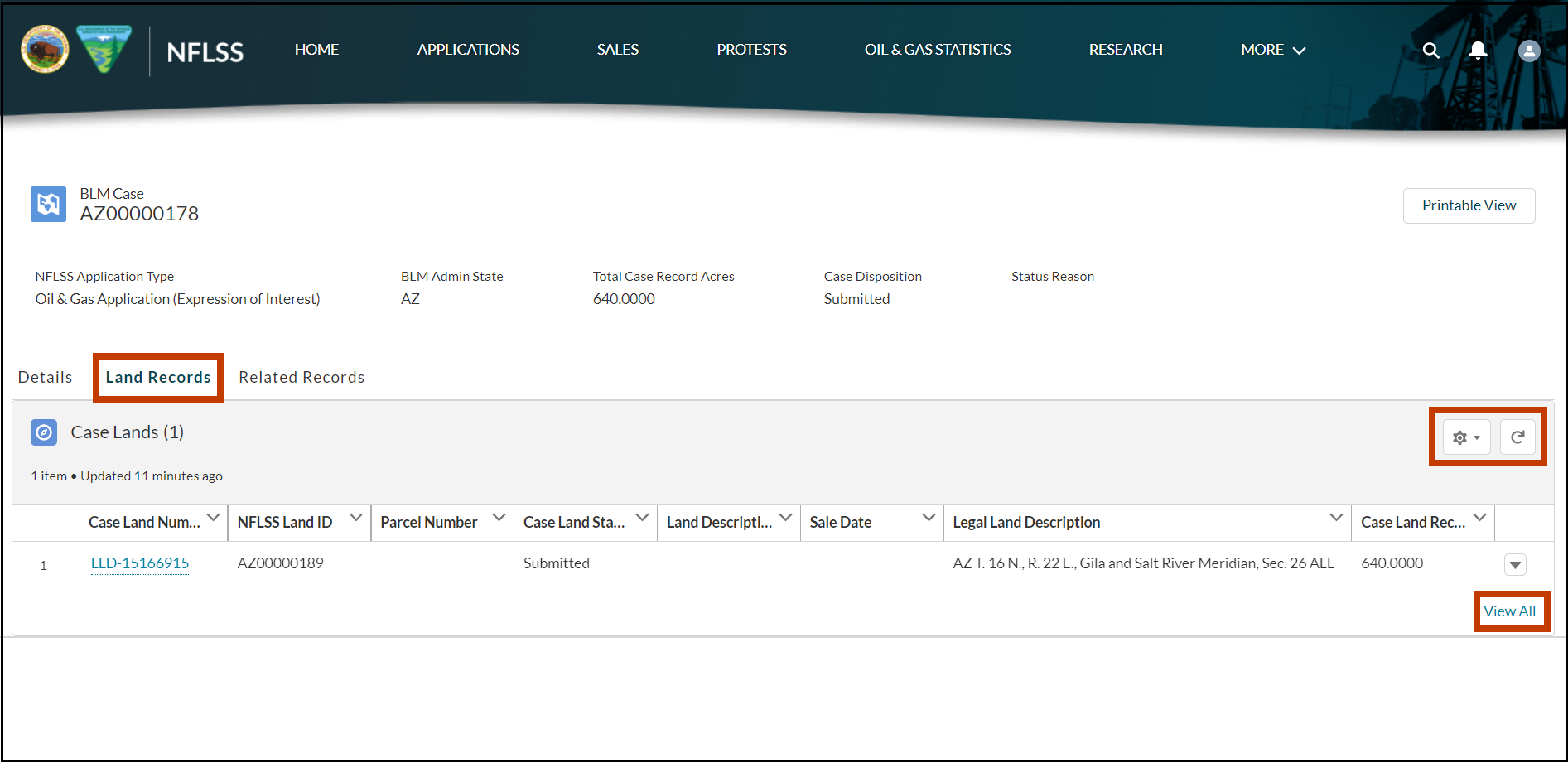 Track an Application (Case and Land Details) Quick Guide